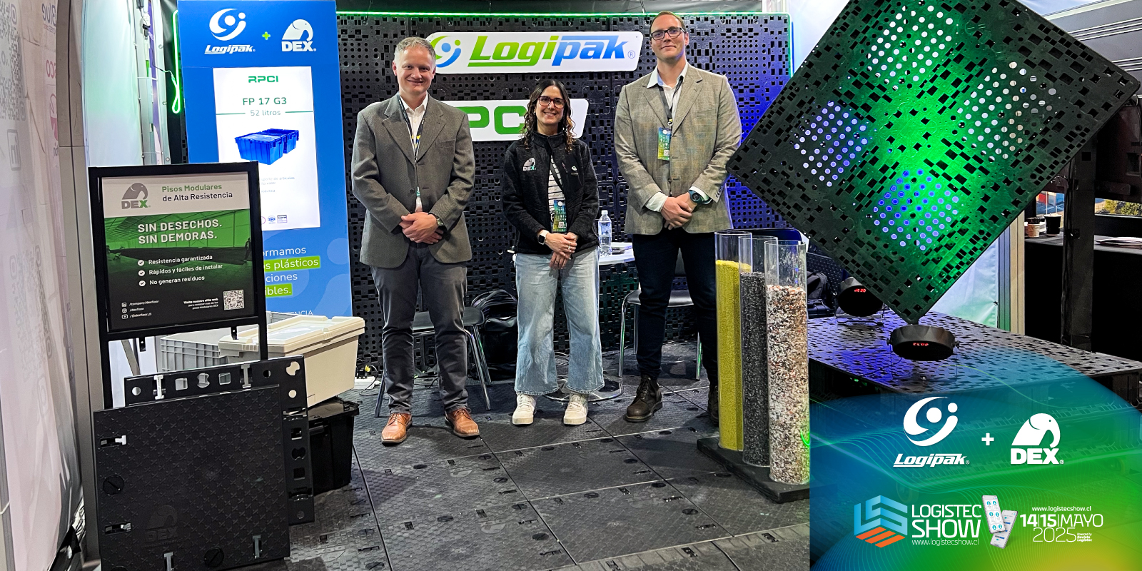 DEX Floor y Logipak en Logistec Show 2025 - Economía Circular
